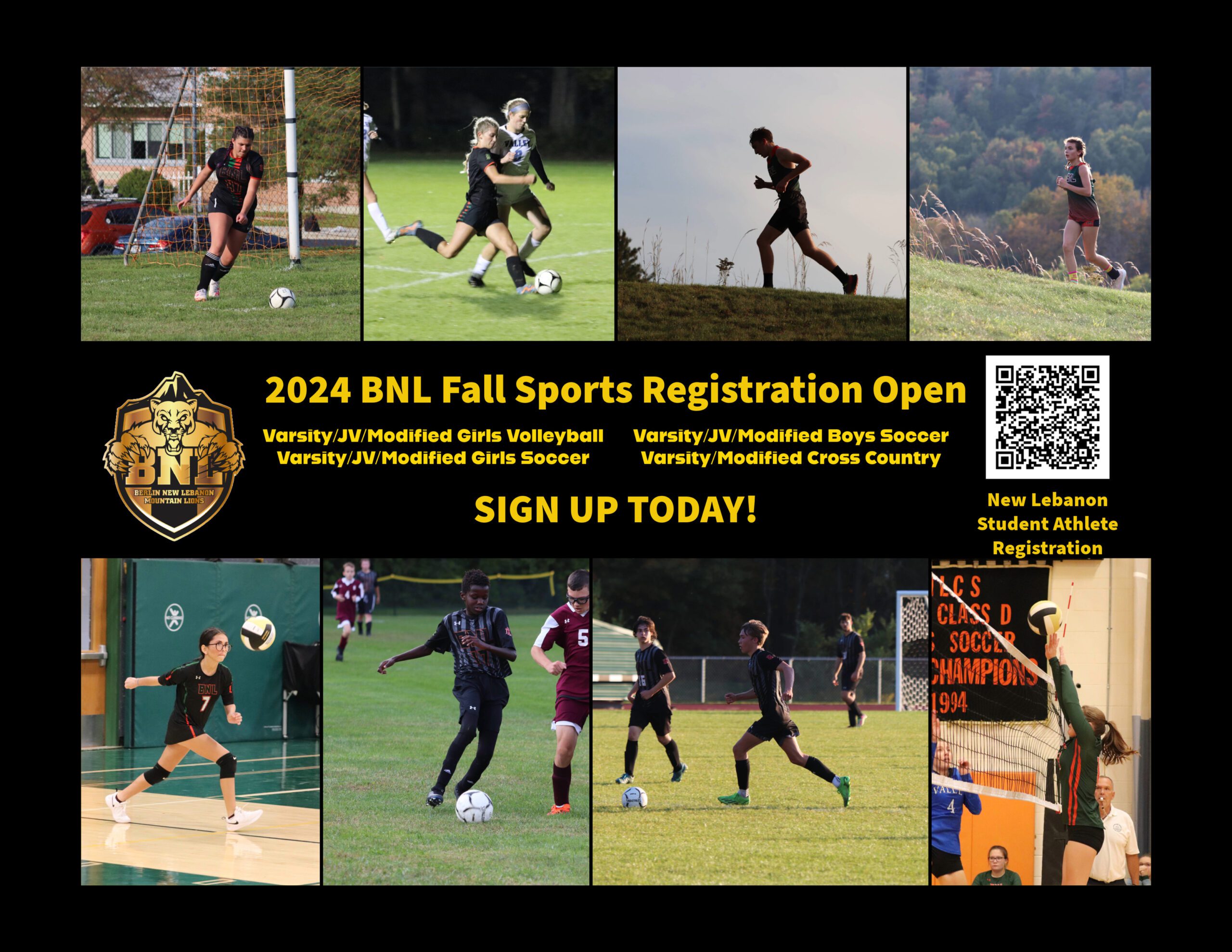 Register Now for BNL Fall Sports! | New Lebanon CSD