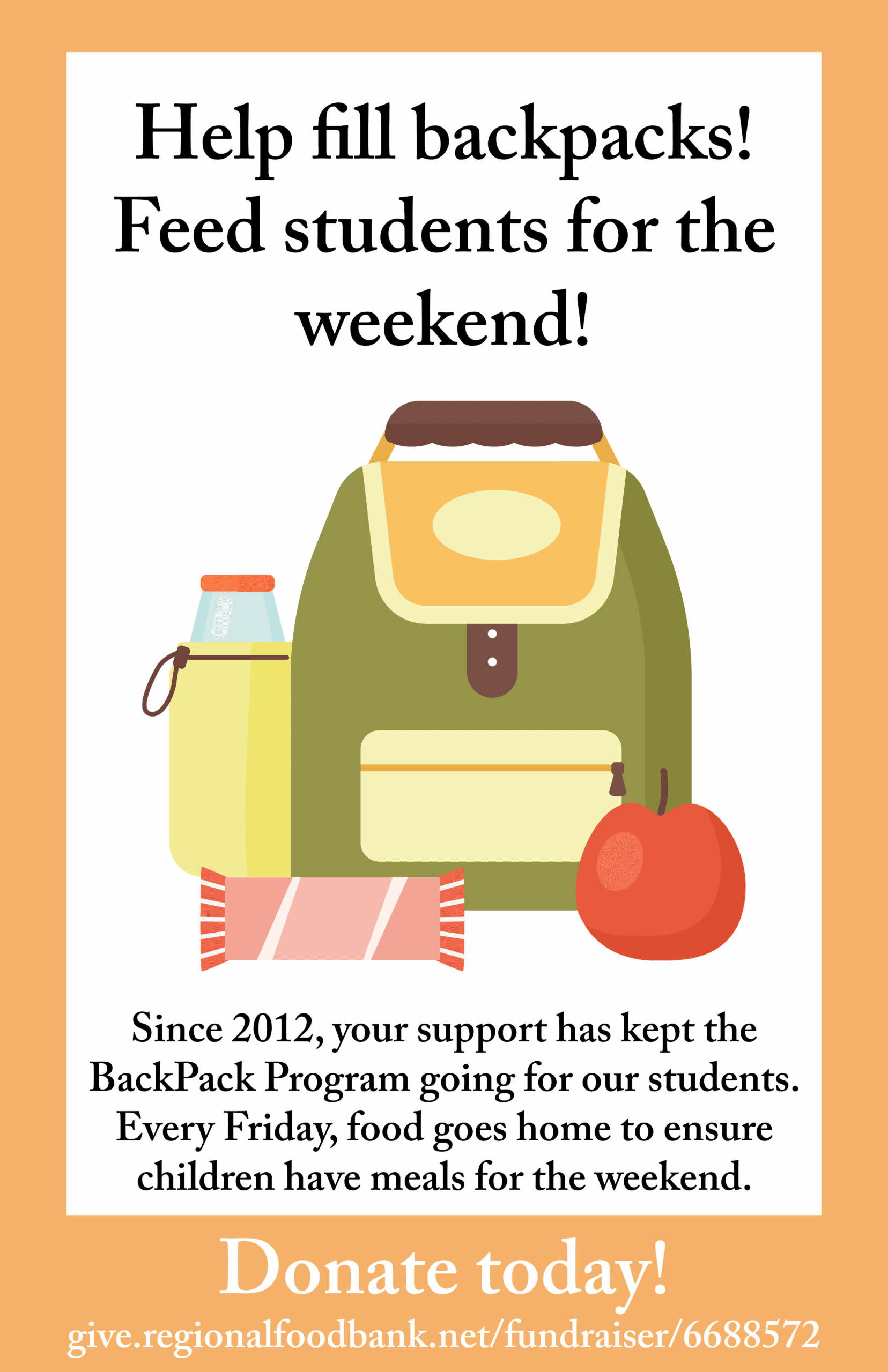 Support the BackPack Program: Helping Students with Weekend Meals | New ...