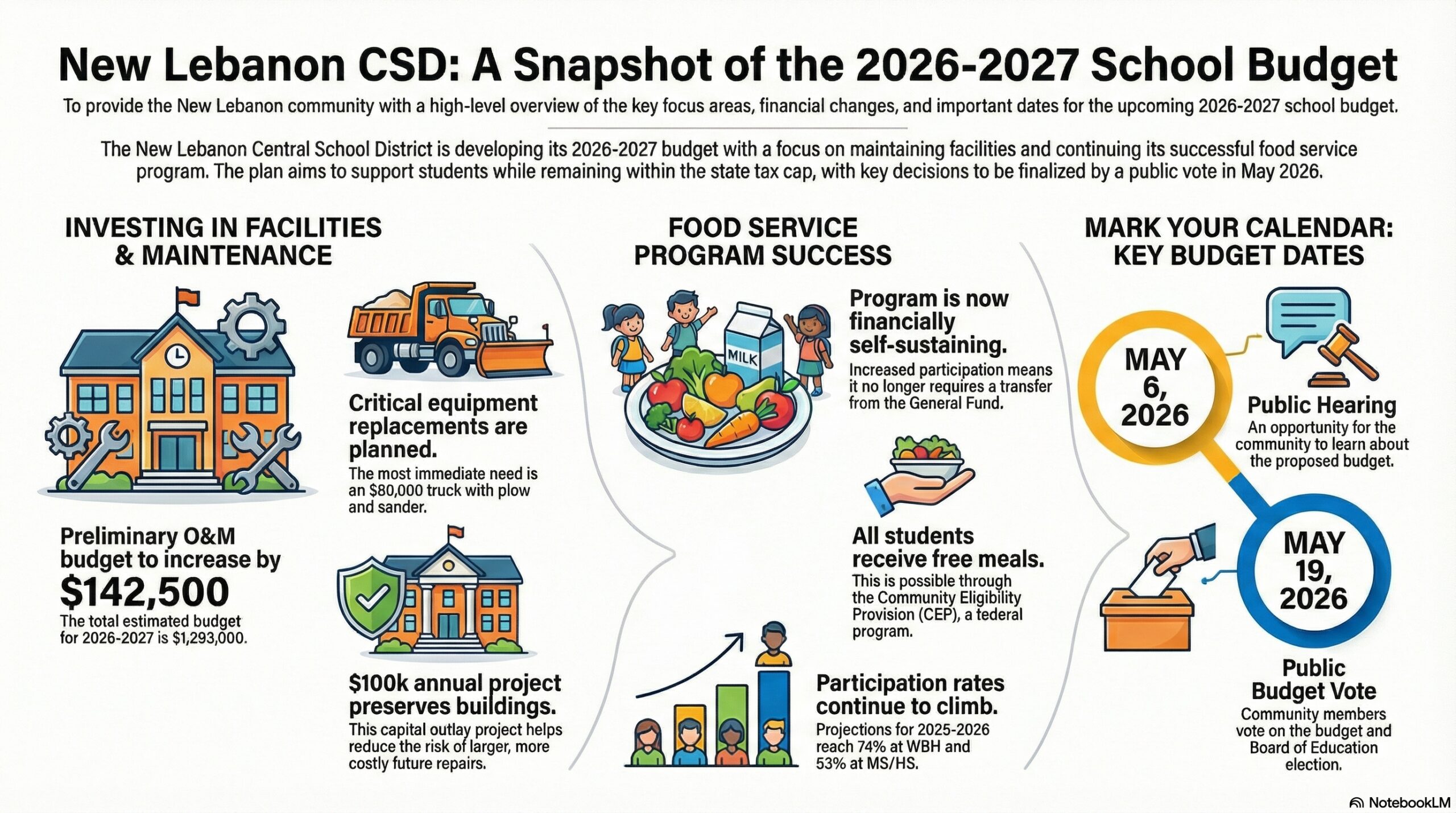 Summary of 26-27 Budget Presentation #1 | New Lebanon CSD