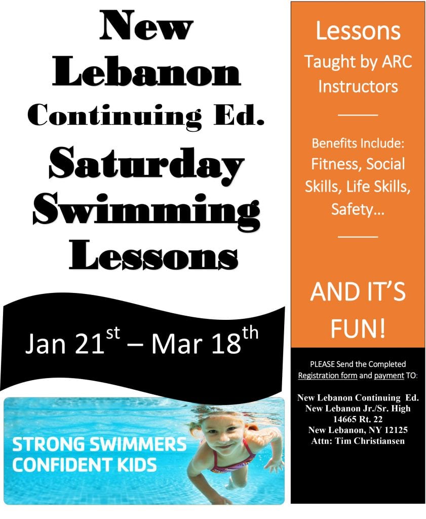 Register for Group Swim Lessons | New Lebanon CSD