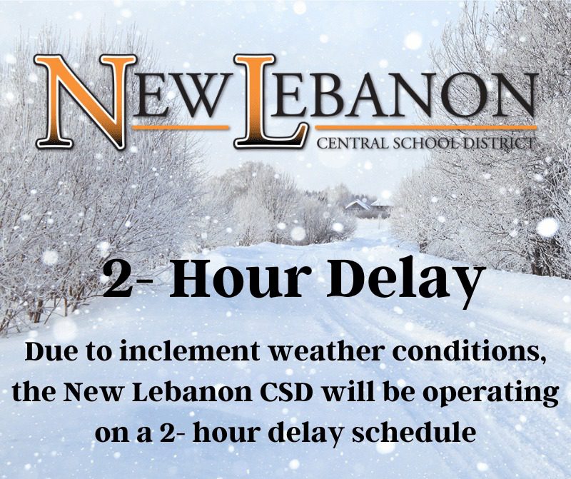 2-Hour Delay for Monday, January 29th | New Lebanon CSD