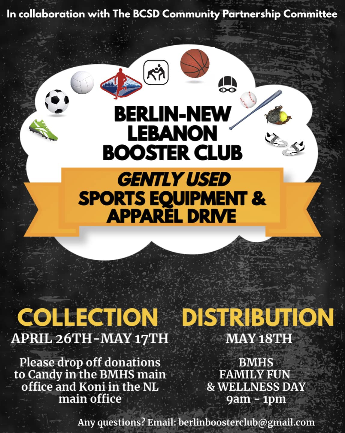 BNL Booster Club Collecting Gently Used Athletic Gear & Apparel | New ...