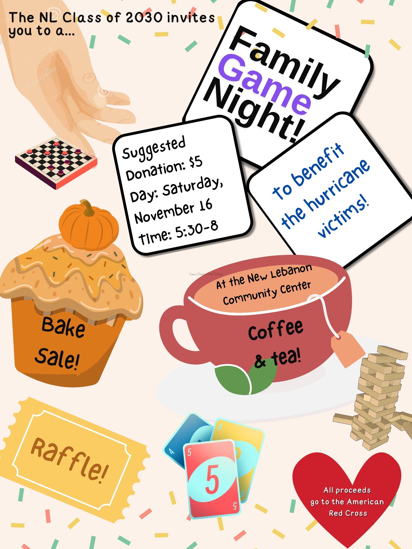 Family Game Night for a Cause: Hurricane Relief | New Lebanon CSD