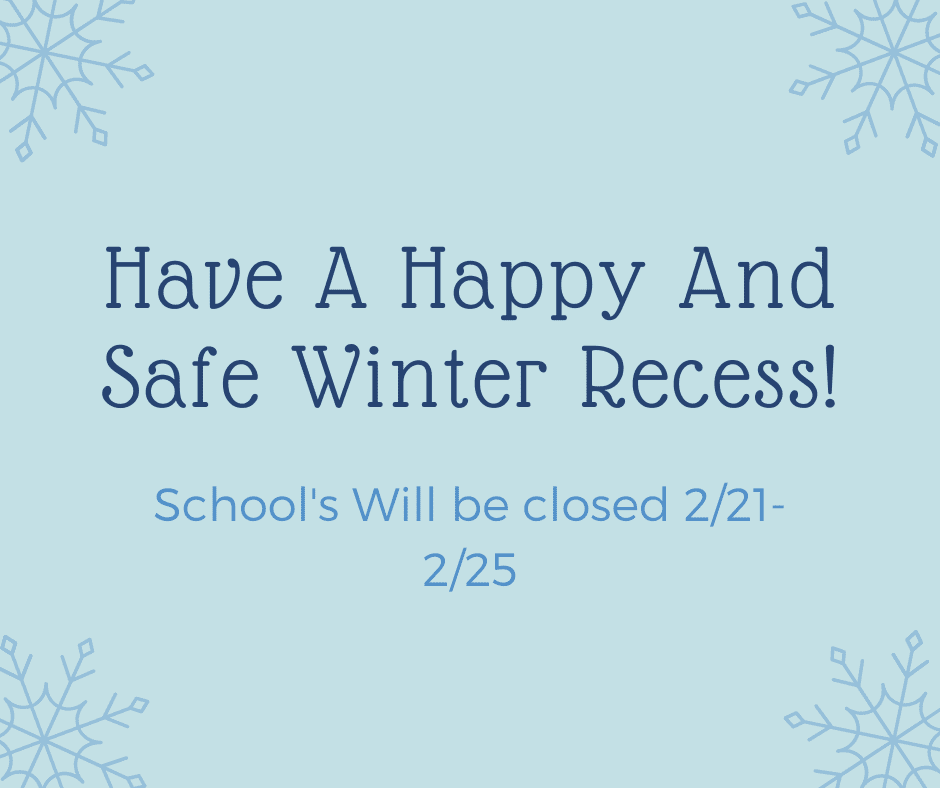Winter Recess 2/21-2/25 | New Lebanon CSD