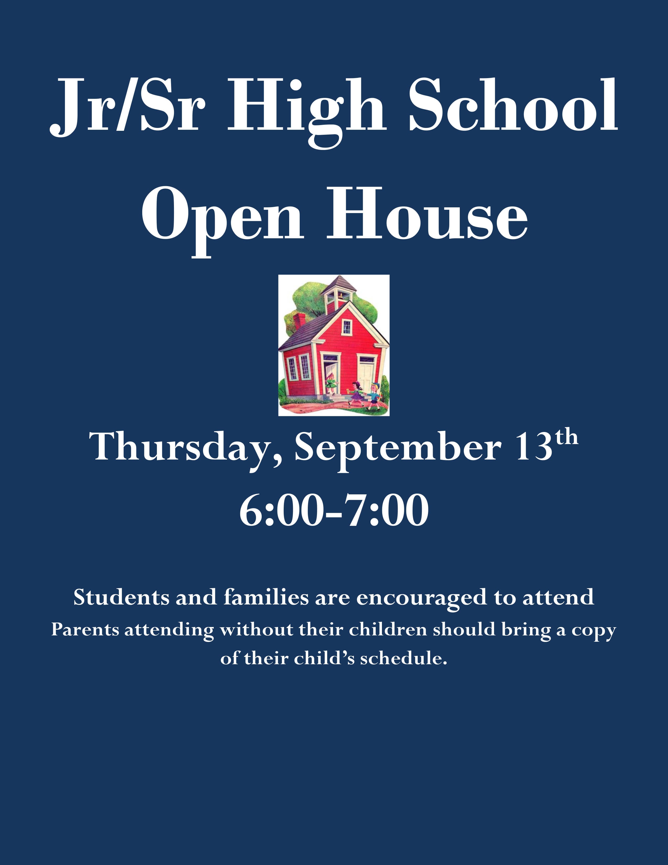 Jr/Sr High School Open House | New Lebanon CSD